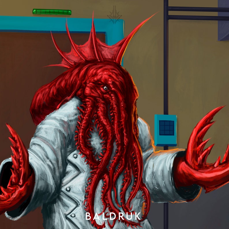 Zoidberg Futurama Macabre Fanart Print - Etsy