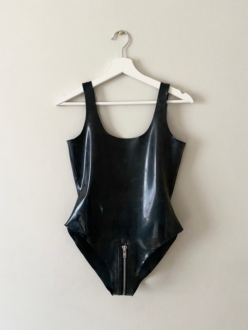 Custom made Latex Rubber body suit leotard with crotch zipper | Etsy
