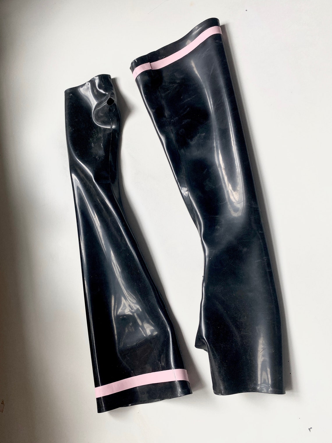 Latex Rubber Opera Length Fingerless Gauntlets Gloves Custom | Etsy