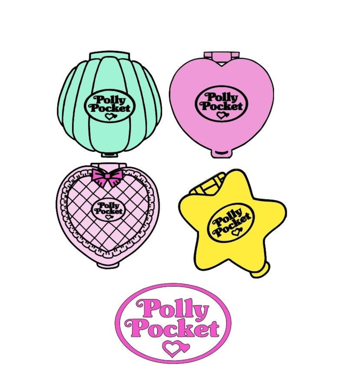 Polly Pocket Clam and Logo Decals - Etsy UK