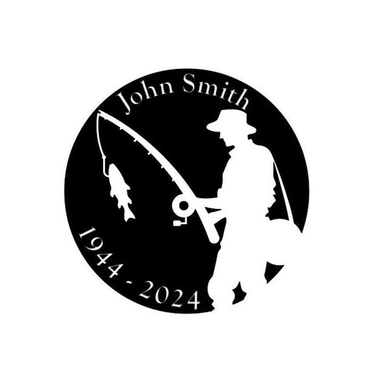 Gone Fishing Memorial Decal - 3 Styles - Etsy