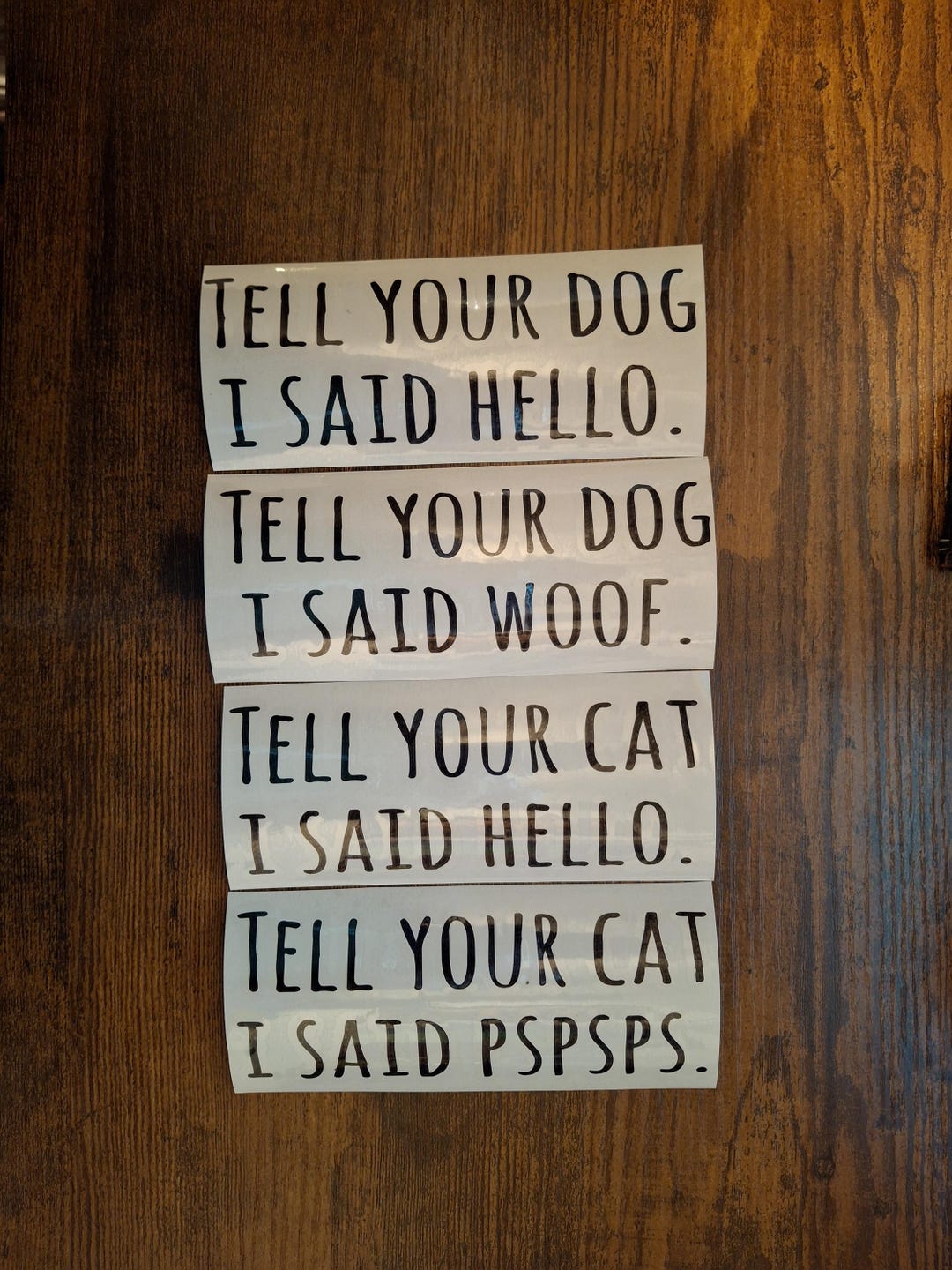 Tell Your Cat/dog I Said Hello Decal - Etsy
