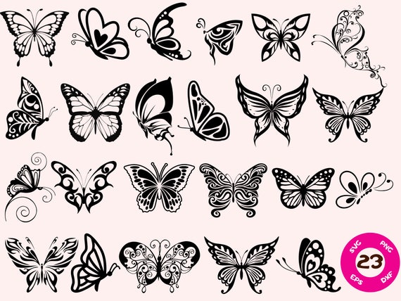 Butterfly Svg Butterfly Bundle Butterfly Clipart Butterfly | Etsy