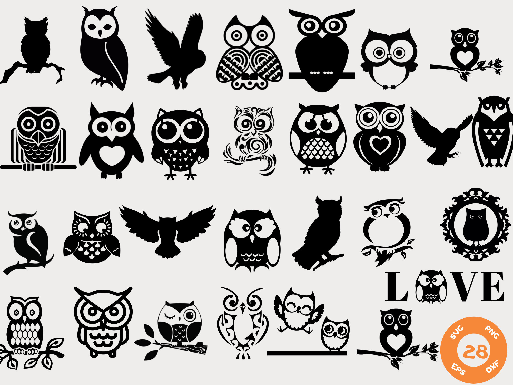 Owl SVG, Owl Cricut File, Owl Silhouette, Owl Clipart, Files for Cricut ...
