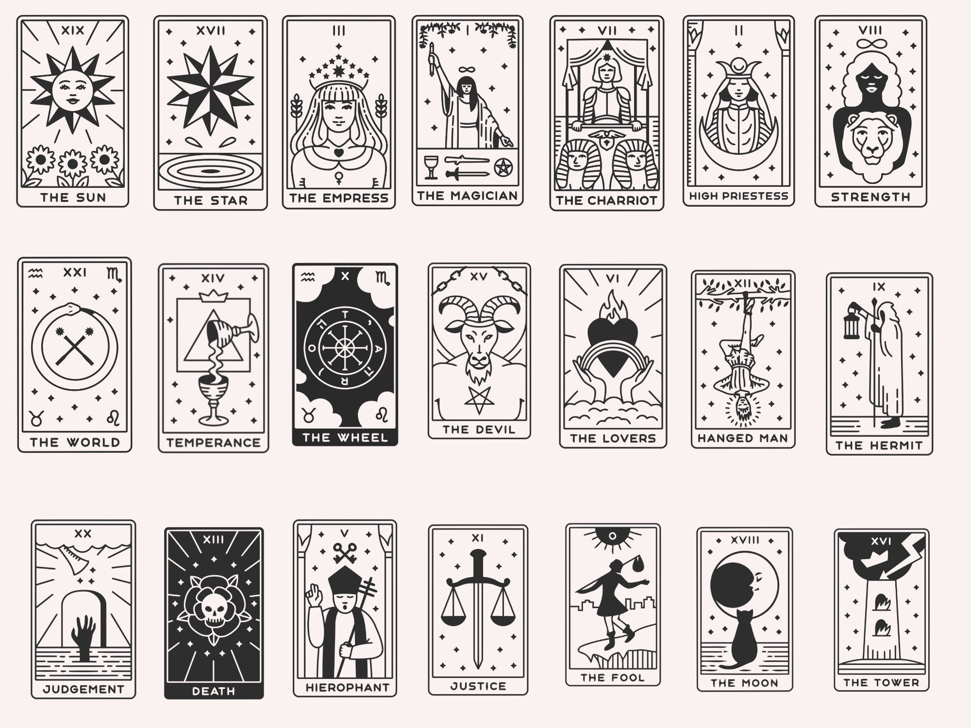 Tarot Card Svg Printable Cards