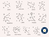 Star Zodiac Constellation Svg Zodiac Svg Horoscope Svg - Etsy Canada
