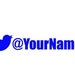 Custom TWITTER Name Decal FREE SHIPPING | Etsy
