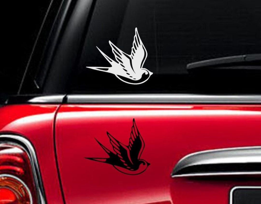SWALLOW Tattoo Sticker Religious Decal, Free Shipping - Etsy