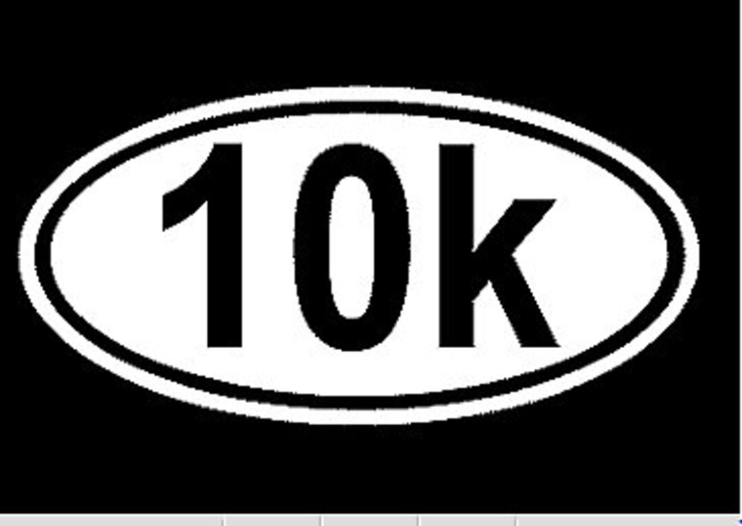 10k Marathon Decal Free Shipping - Etsy