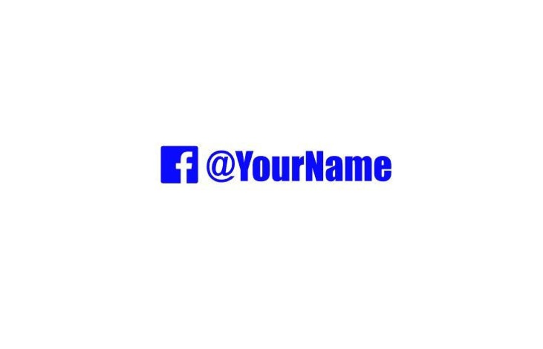 Custom FACEBOOK Name Decal FREE SHIPPING - Etsy