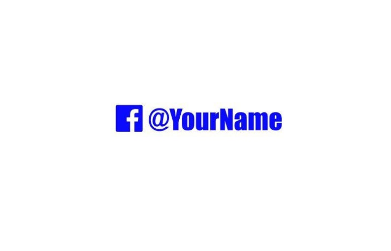 Custom FACEBOOK Name Decal FREE SHIPPING - Etsy