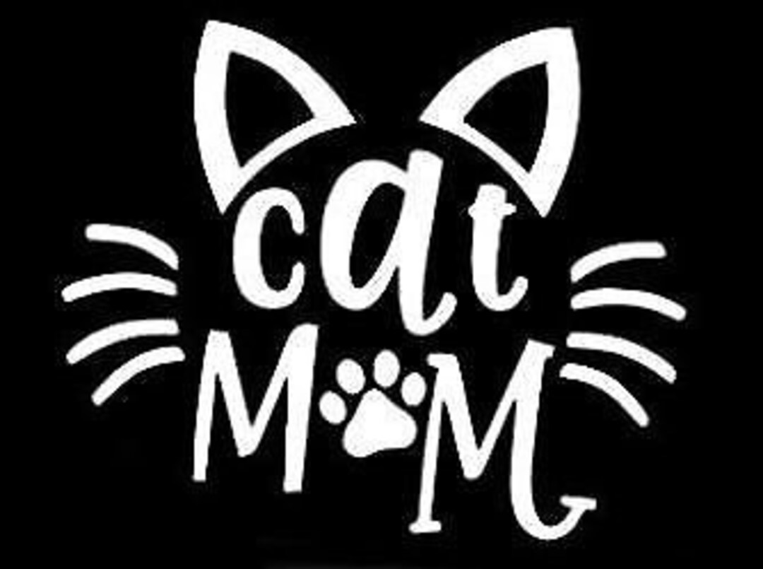CAT MOM Decal FREE Shipping - Etsy