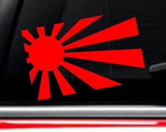 Rising Sun Decal | Etsy