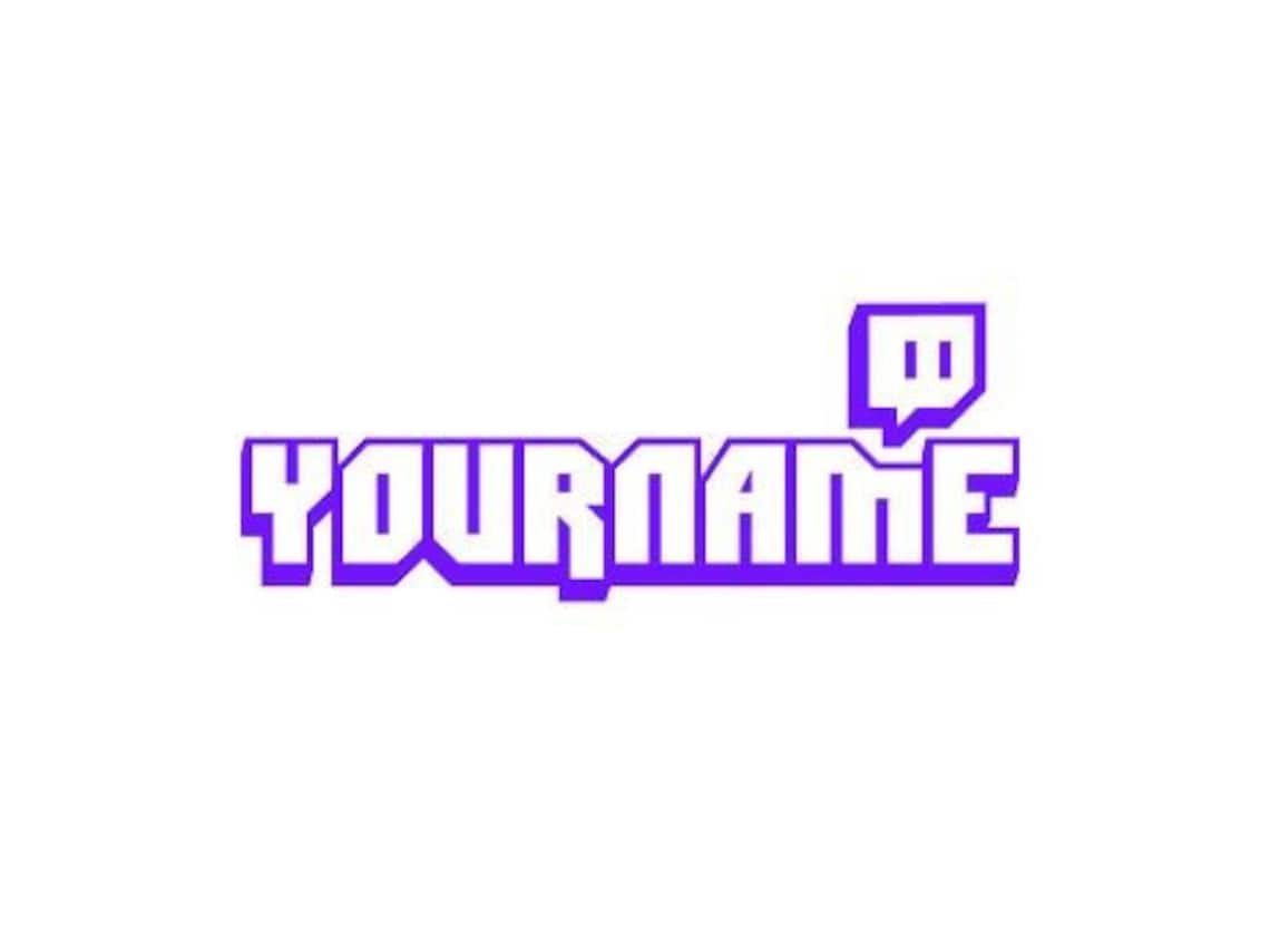 Custom Twitch Name Decal FREE SHIPPING - Etsy