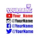 Custom Twitch Name Decal FREE SHIPPING - Etsy