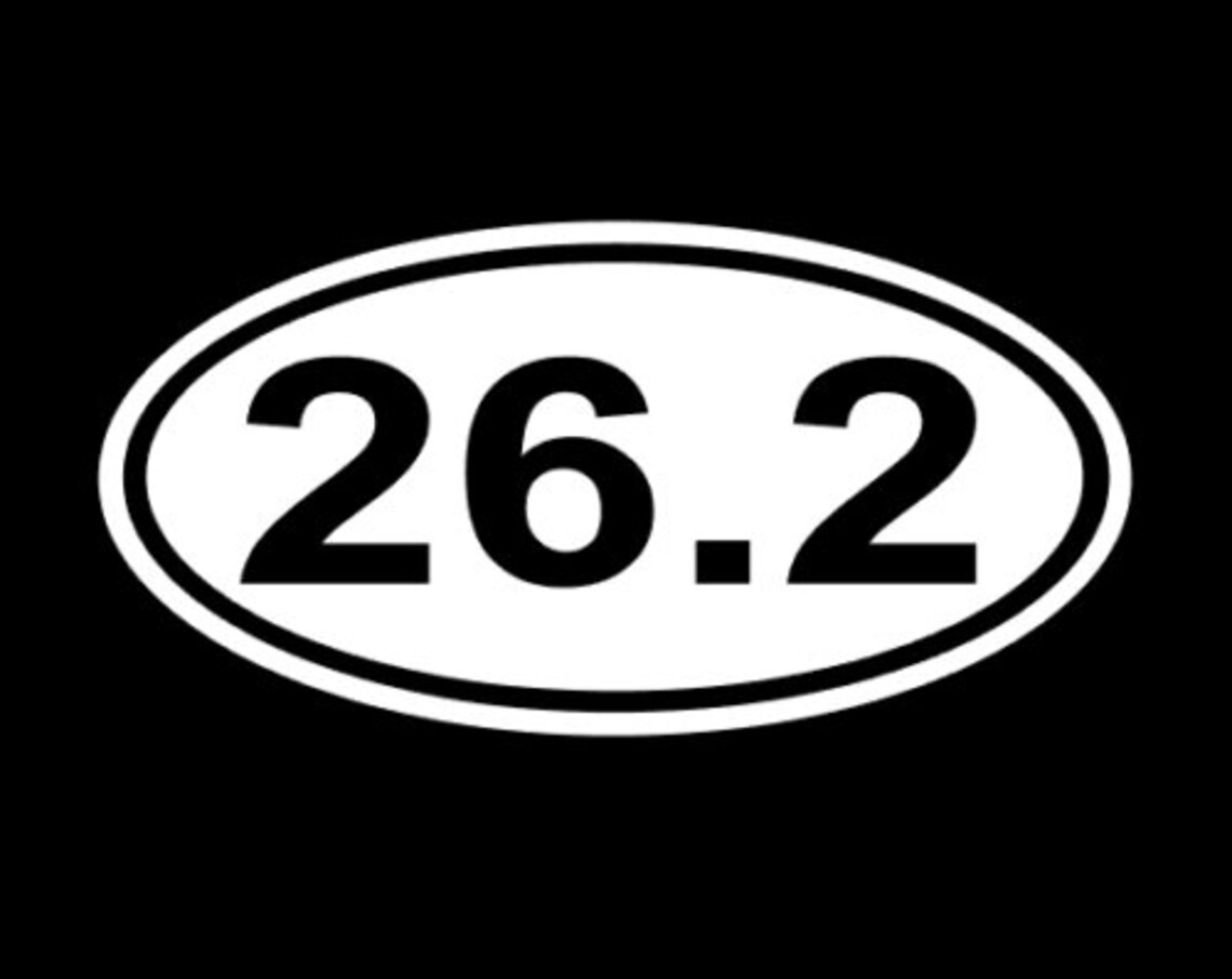 26.2 Marathon Decal Free Shipping - Etsy