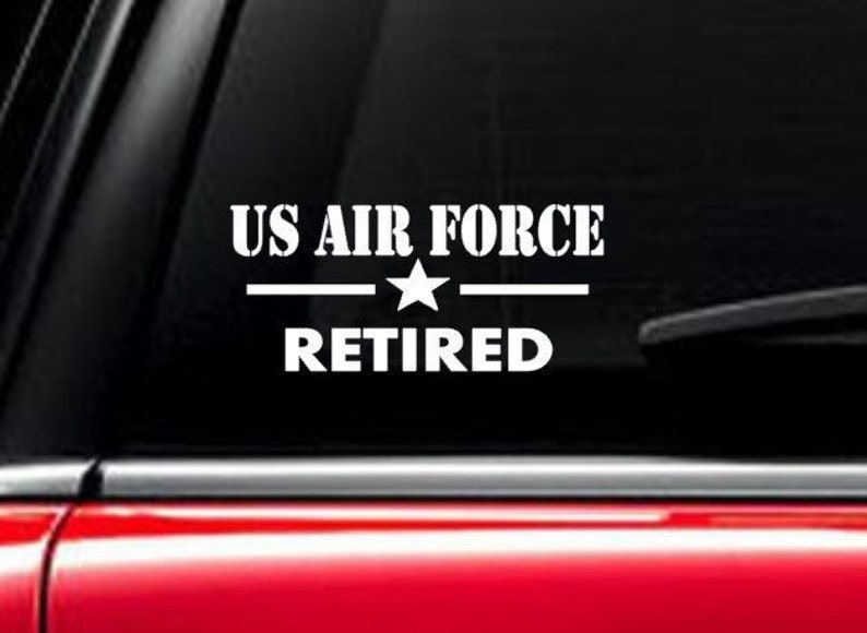 US Air Force Retired Vinyl Decal Free Shipping. - Etsy