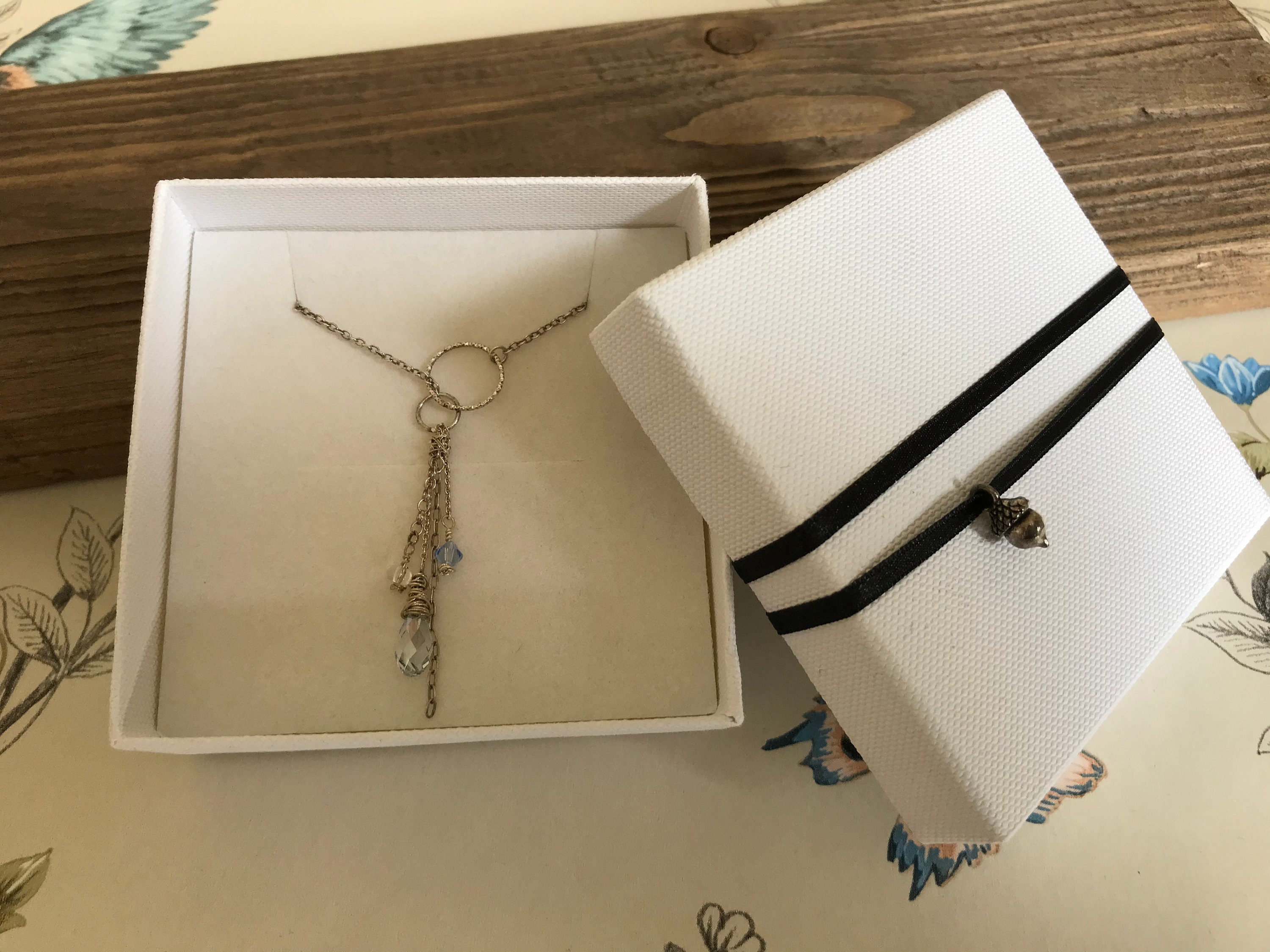 Sterling Silver Loop Through Necklace With Beads Clustered - Etsy