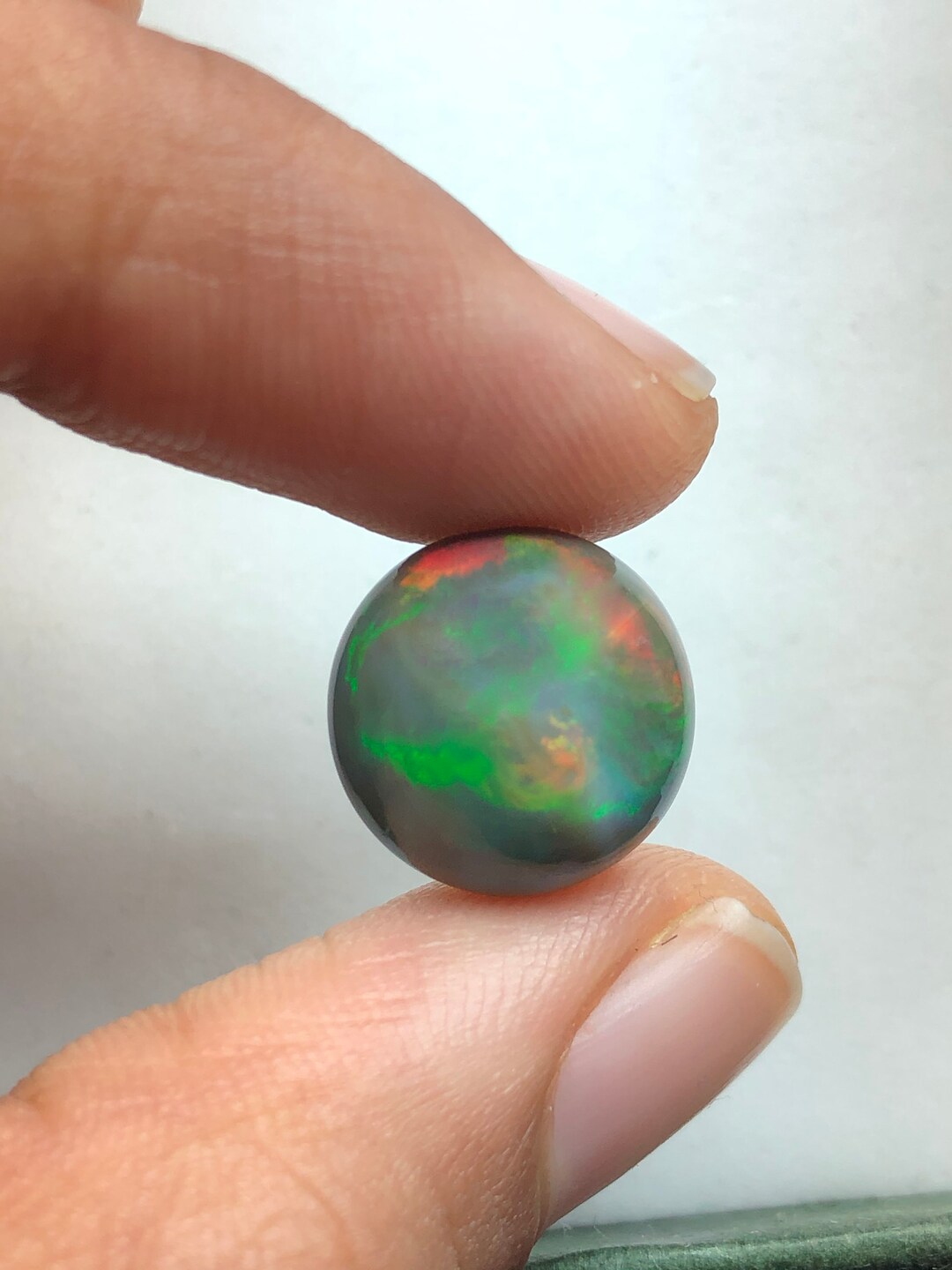 6.50 Carat Big Ethiopian Welo Opal Gemstone, Unique Large Fire Round ...