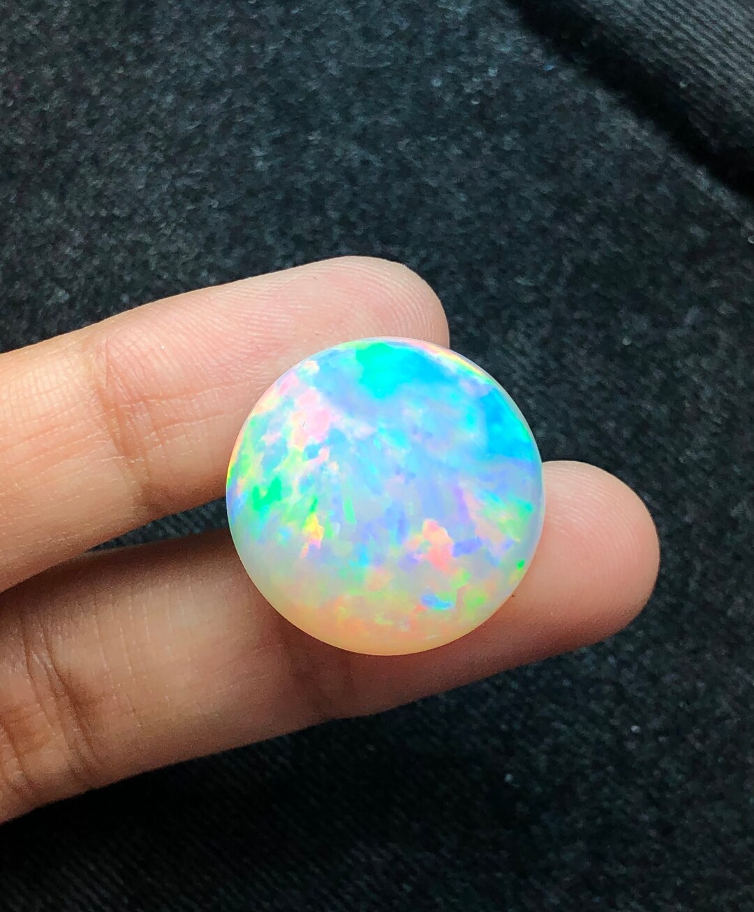 Natural Round 29 Carats Multiple Fire Big Opal Gemstone for Pendant ...
