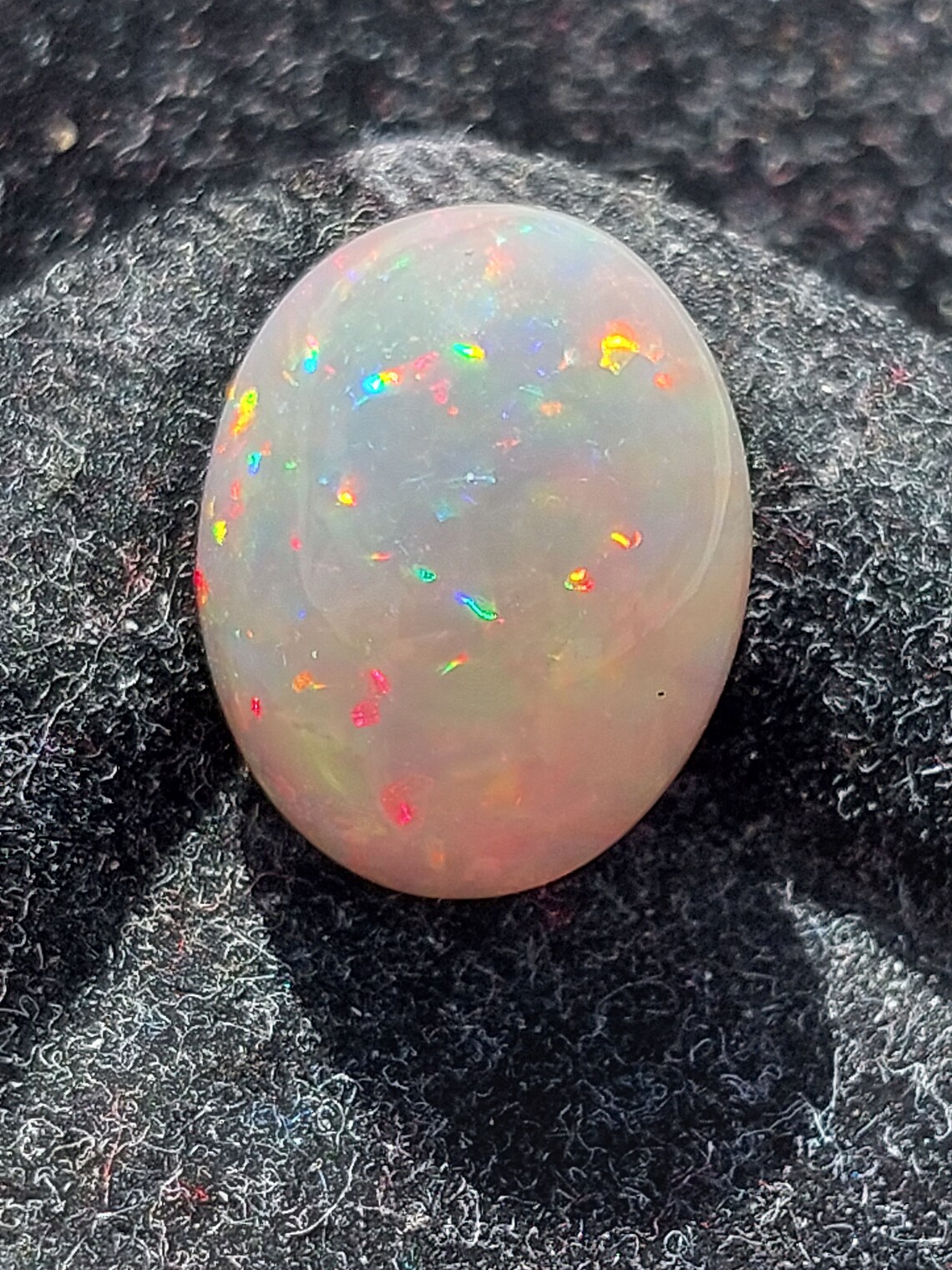 Natural 10 Carats Big Grey Pin Fire Opal Big Oval Shape - Etsy