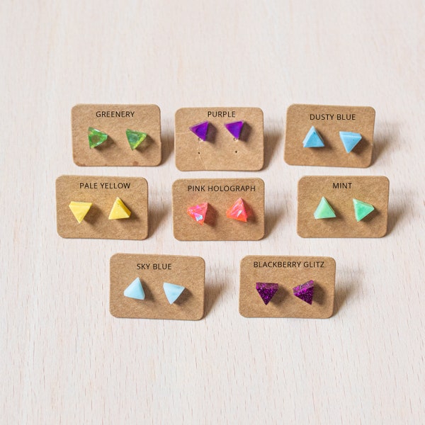 Simple Stud Earrings - Etsy