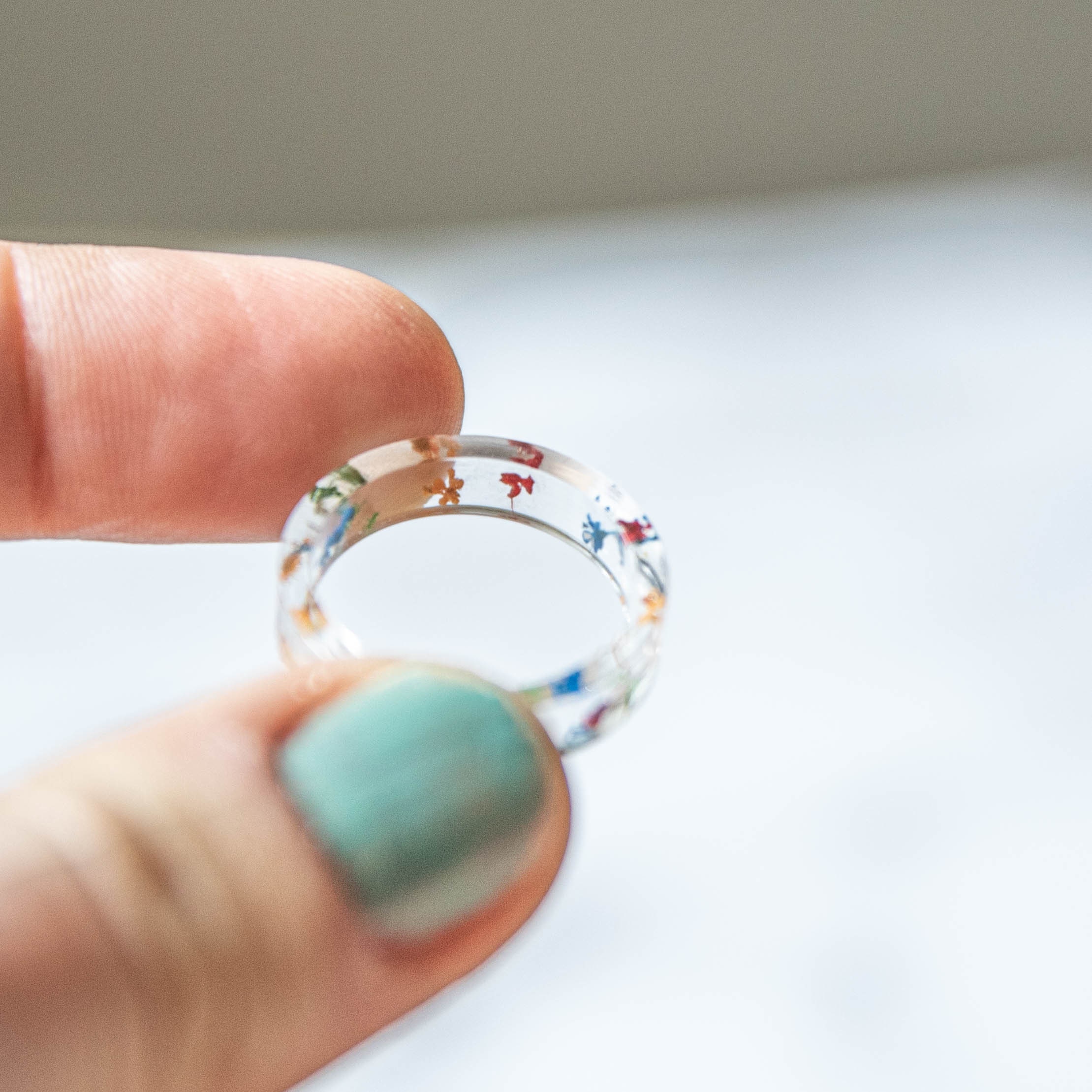 Stackable Ring Set Resin Ring - Etsy UK