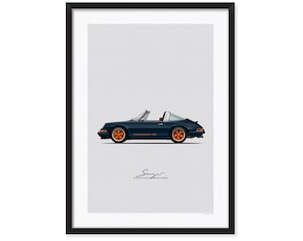 Dubai Porsche 911 Reimagined by Singer Car Poster | Etsy UK