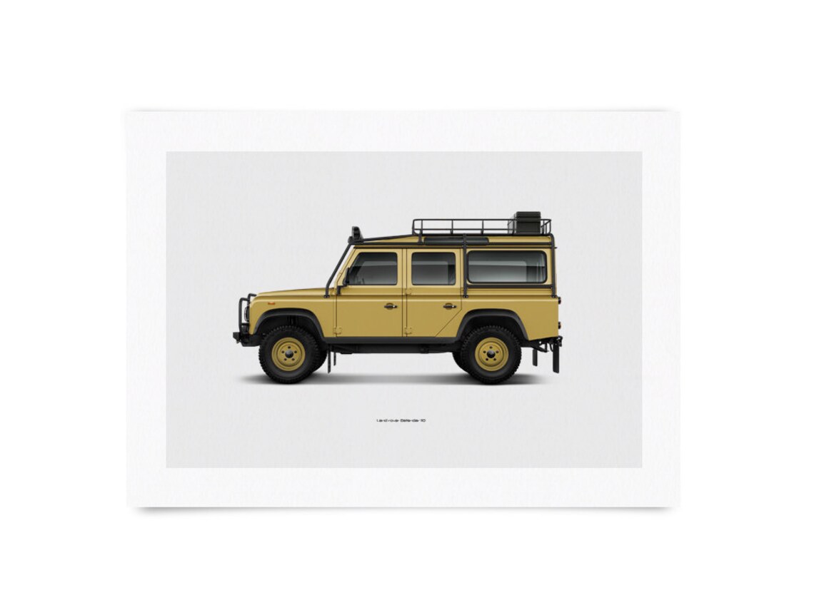 Land Rover Defender 110 Car Poster - Etsy