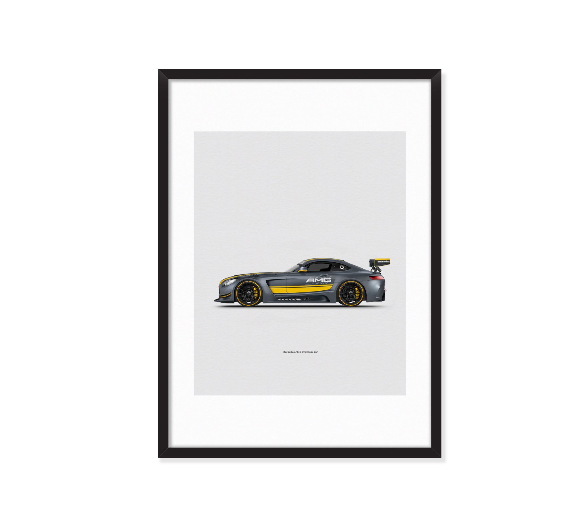 2016 Mercedes AMG GT3 Racing Car Poster - Etsy