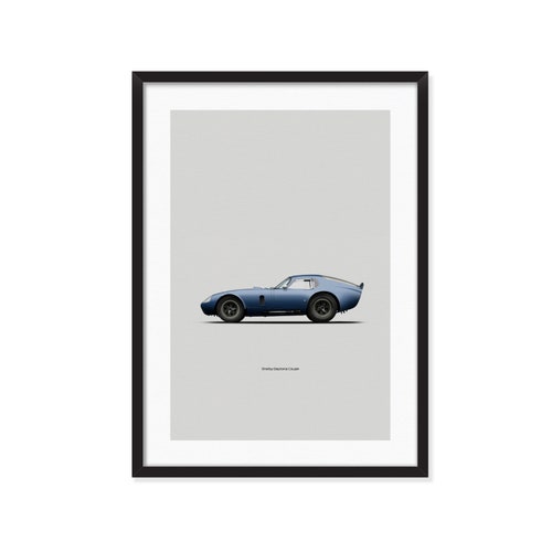 Shelby Cobra Car Poster Classic Car Auto Art Wall Art - Etsy