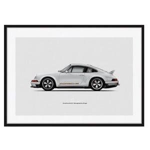 Porsche 911 DLS Reimagined by Singer and Williams - Car Poster - Etsy