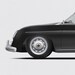 1958 Porsche 356A Super Speedster Black Car Poster, Car Illustration ...