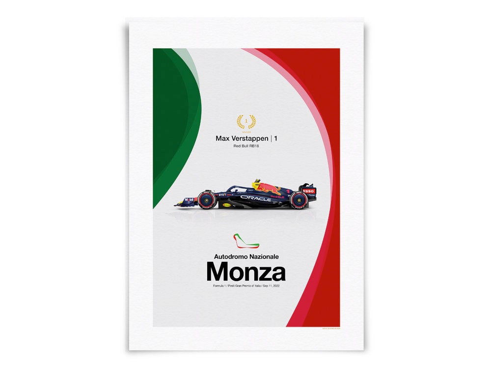 Italy, Monza - Car Poster - Etsy