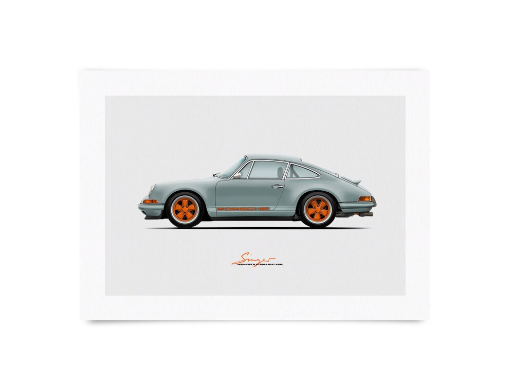 Dubai Porsche 911 Reimagined by Singer Car Poster - Etsy UK