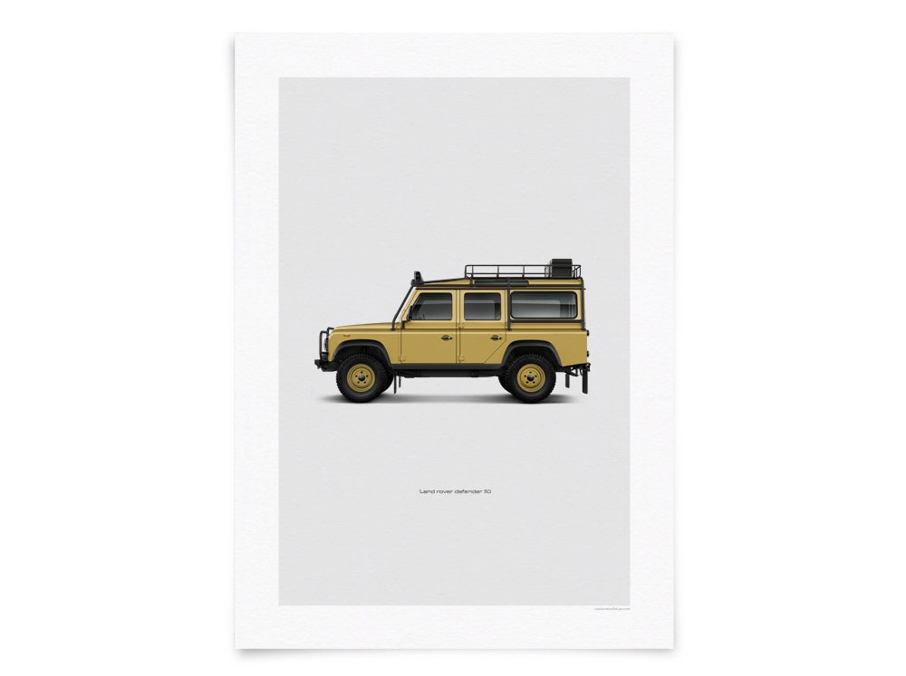 Land Rover Defender 110 Car Poster - Etsy