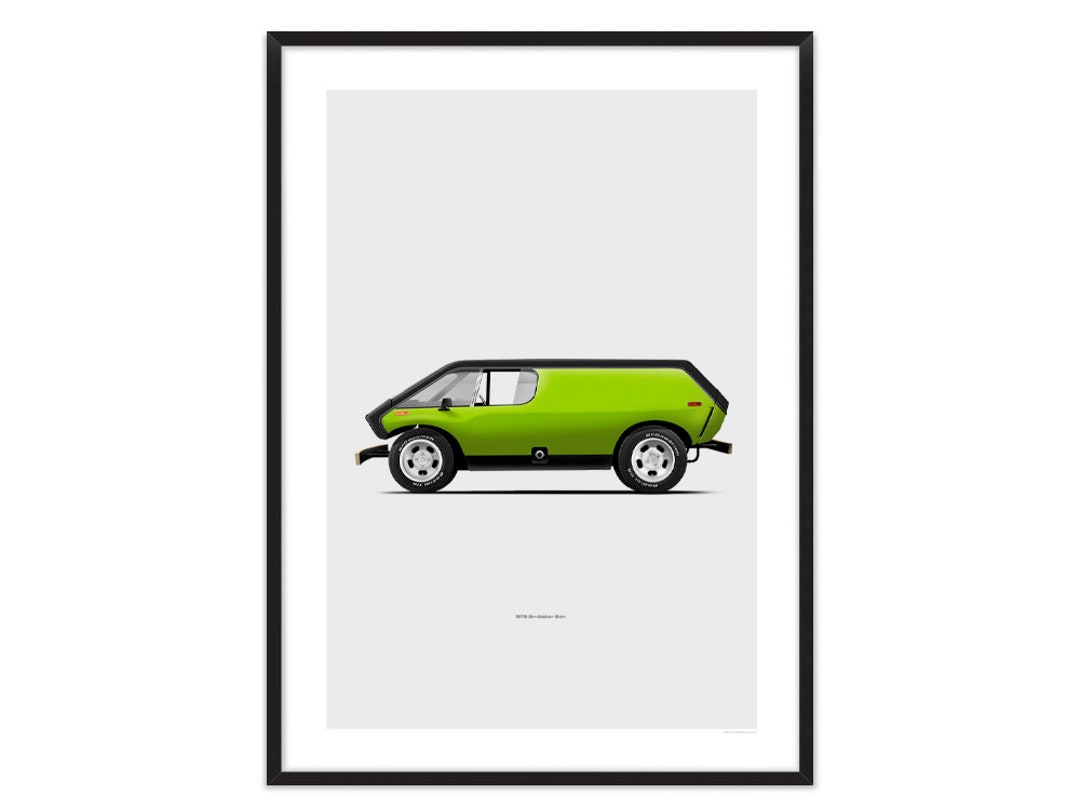 1972 Brubaker Box Car Poster, Car Illustration, Car Print - Etsy