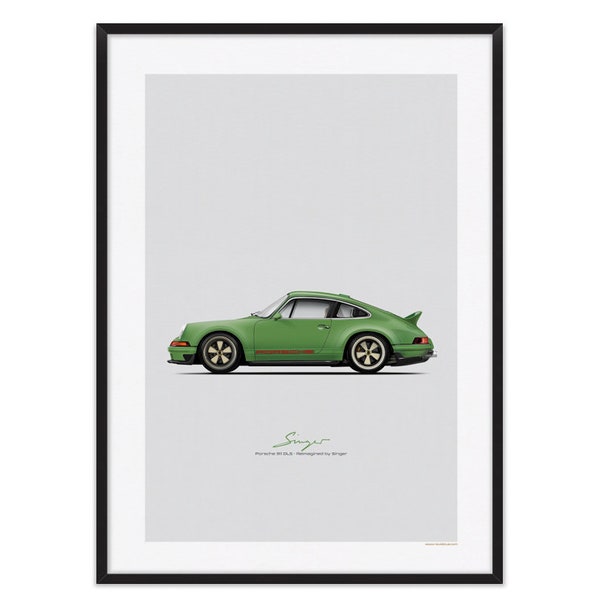 Porsche Green Poster - Etsy