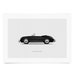 1958 Porsche 356A Super Speedster Black Car Poster, Car Illustration ...