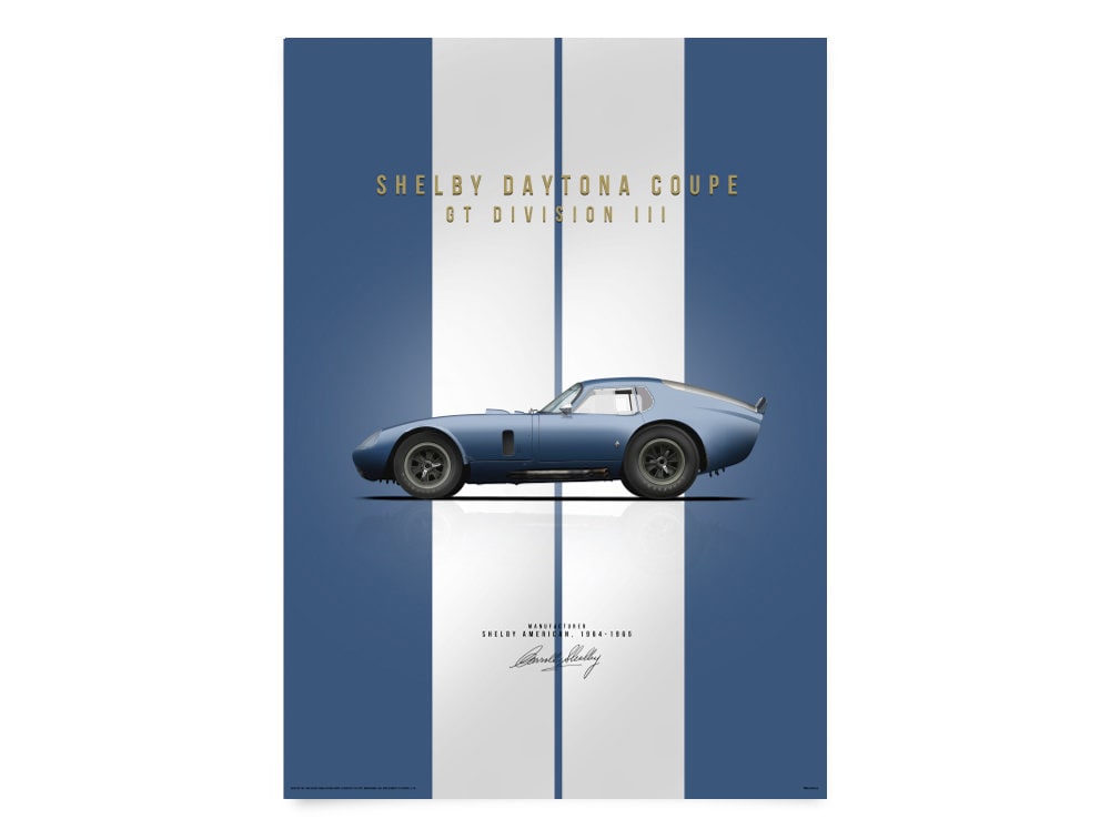 Shelby Daytona Coupe - Car Poster - Etsy