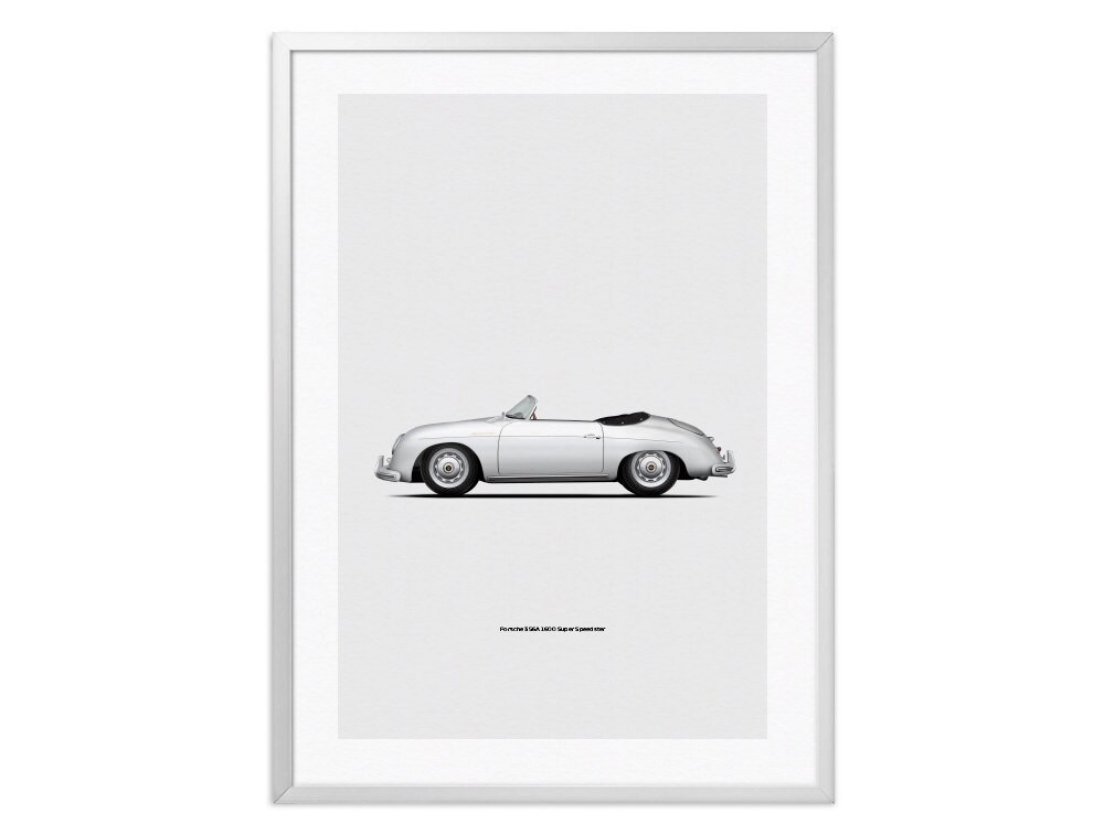 Porsche 356A Super Speedster Car Poster - Etsy