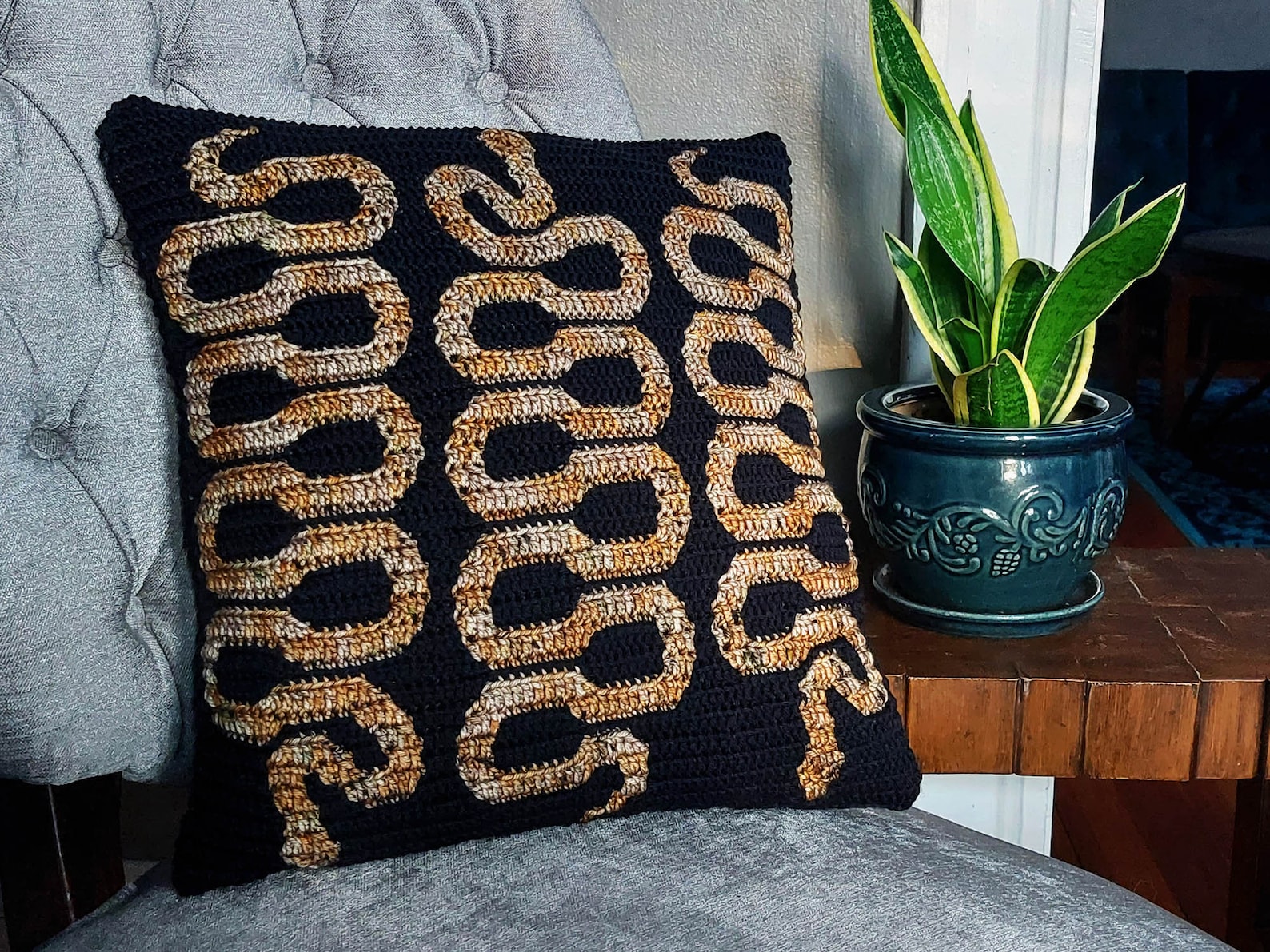 Alexander Snake Mosaic Crochet Pattern Chart by Sixel Design - Etsy