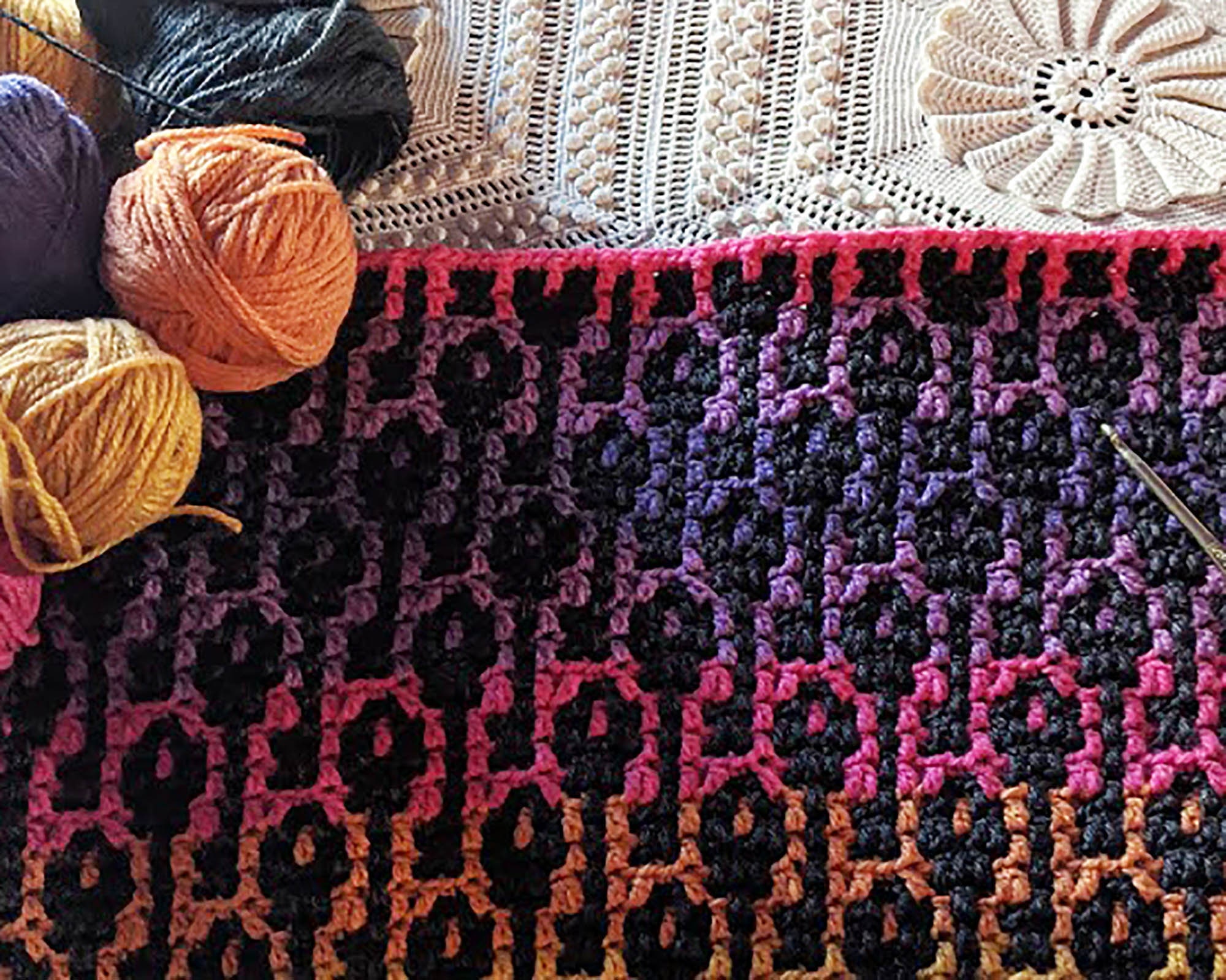 Vintage Keys Mosaic Crochet Pattern Chart by Sixel | Etsy Canada