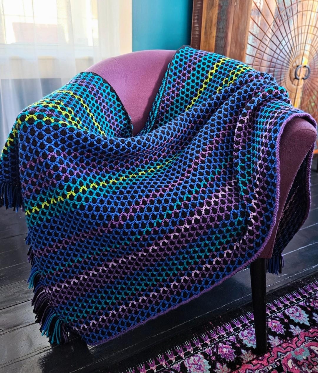 Fishnet Mosaic Crochet Pattern by Sixel Design - Etsy