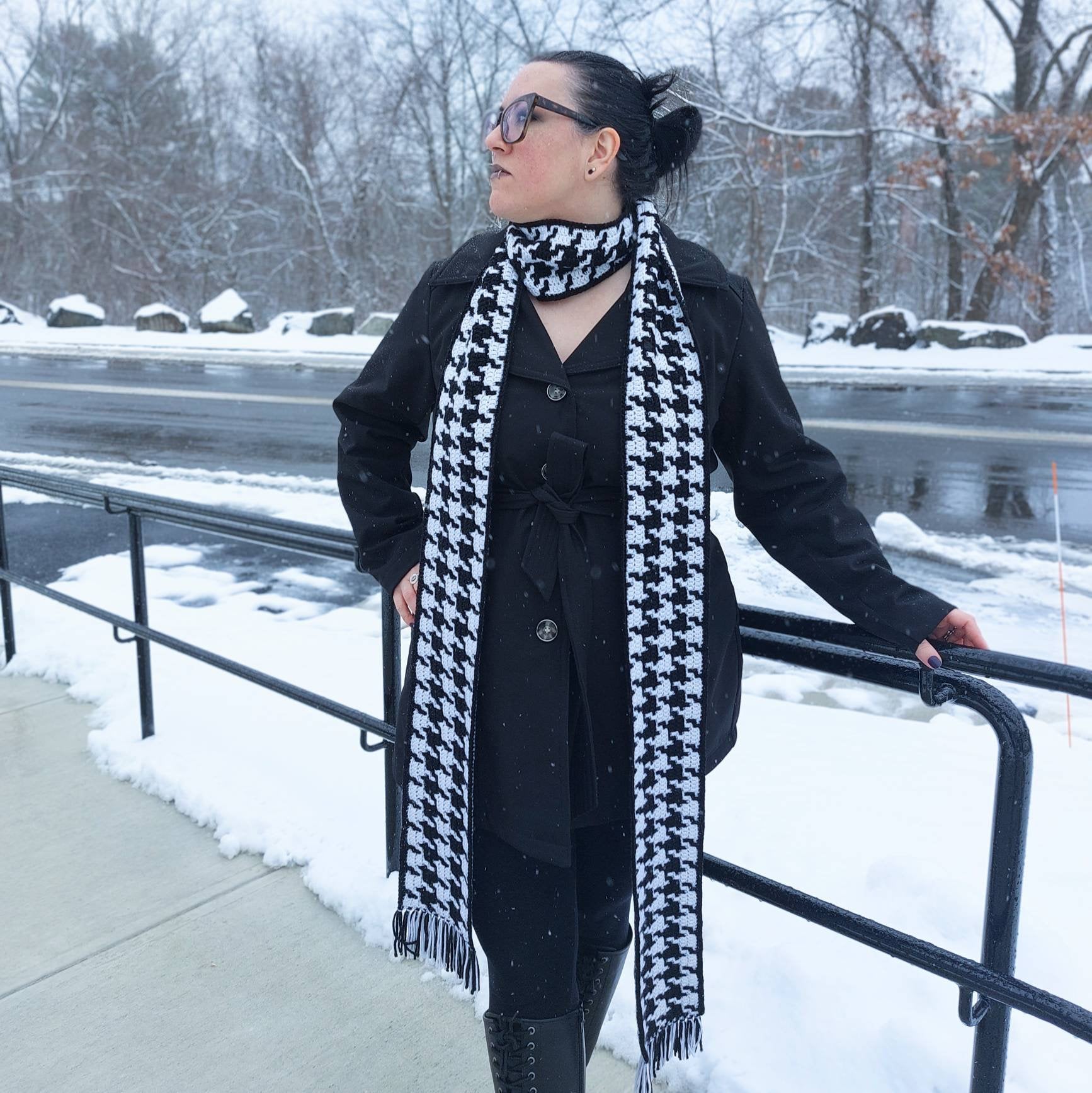 Houndstooth Mosaic Crochet Pattern Chart by Sixel Design - Etsy