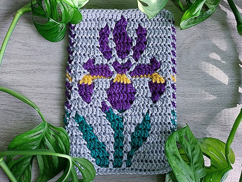 Irises Mosaic Crochet Pattern Flower Chart by Sixel Design - Etsy UK