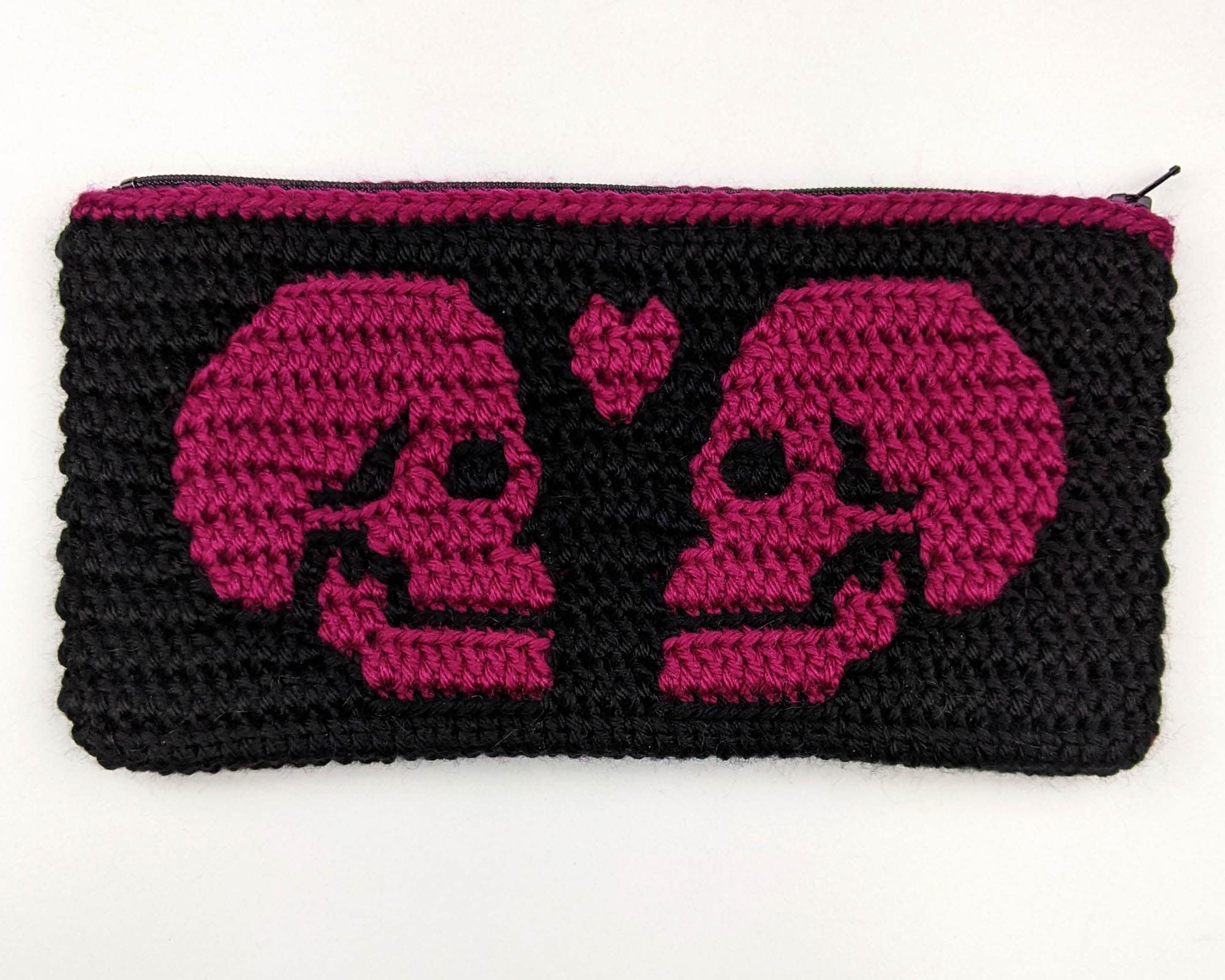 Love You to Death Mosaic Crochet Pattern Chart Skulls by Sixel - Etsy UK