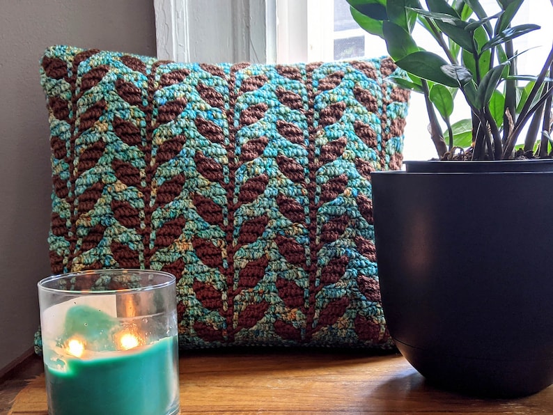 Foliage Mosaic Crochet Pattern Chart by Sixel Design - Etsy