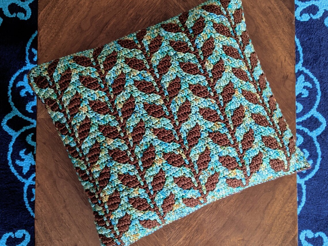 Foliage Mosaic Crochet Pattern Chart by Sixel Design - Etsy