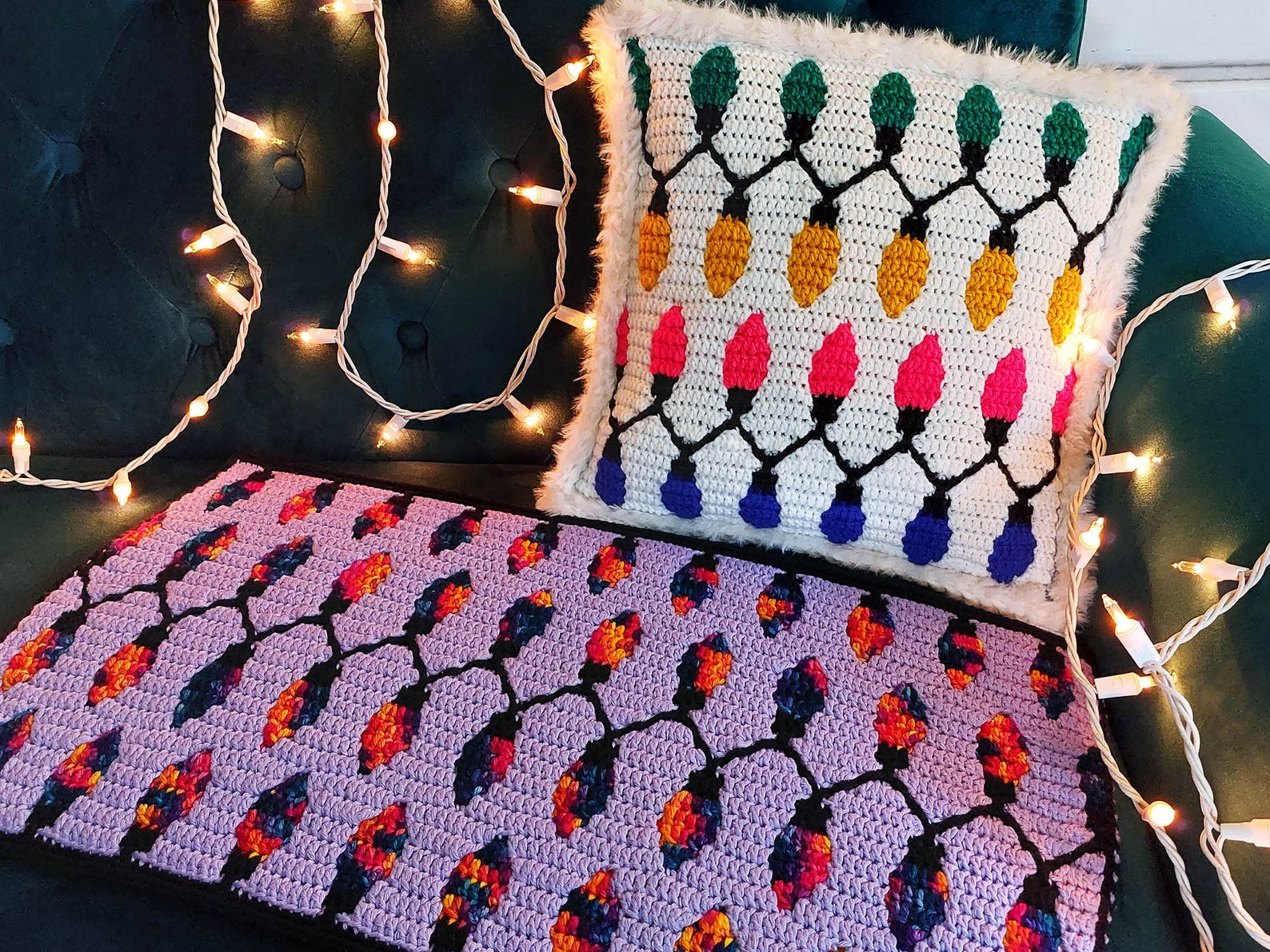 String of Lights Mosaic Crochet Pattern Chart by Sixel Design - Etsy